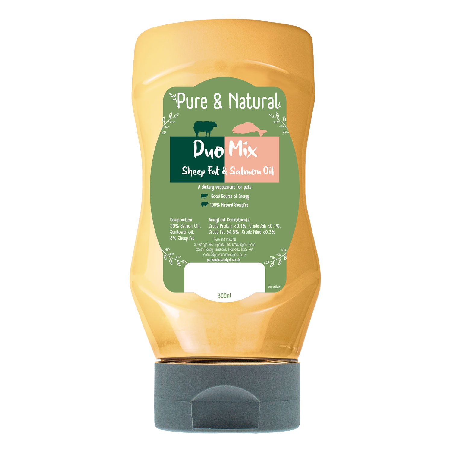 Pure & Natural Duo Mix Sheep Fat and Salmon Oil